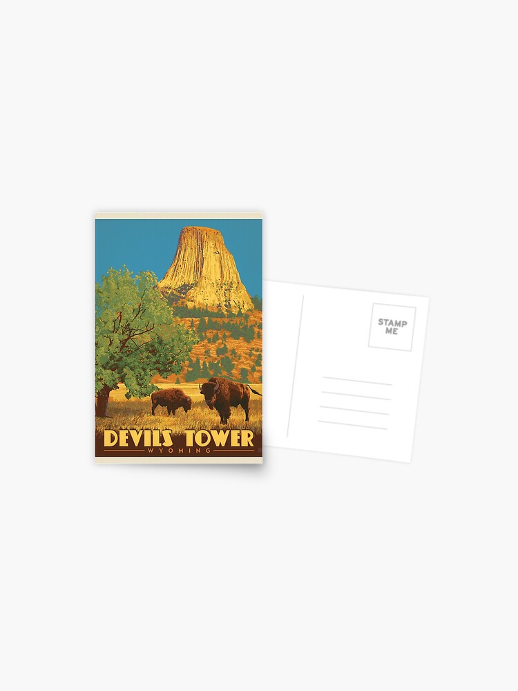 "Devils Tower Wyoming" Postcard for Sale by Lorebbb10 | Redbubble