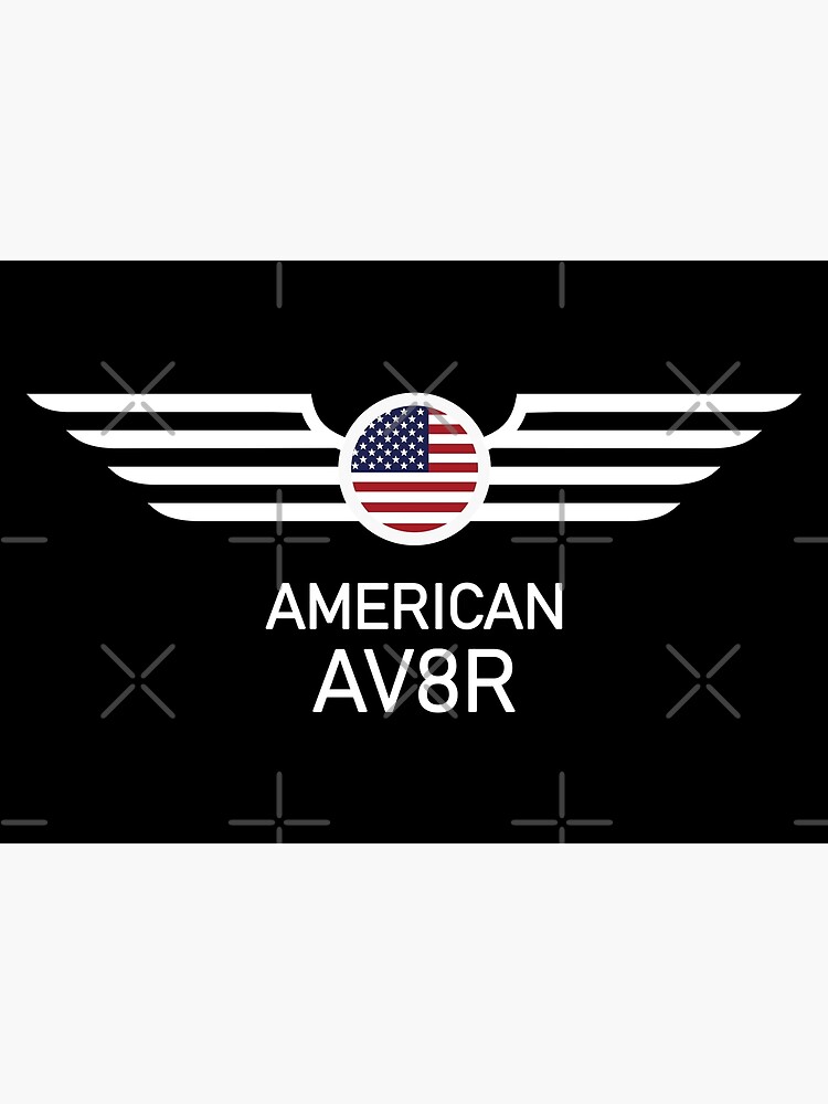 "American AV8R Wings Pilot Gear" Poster for Sale by VFRZone | Redbubble
