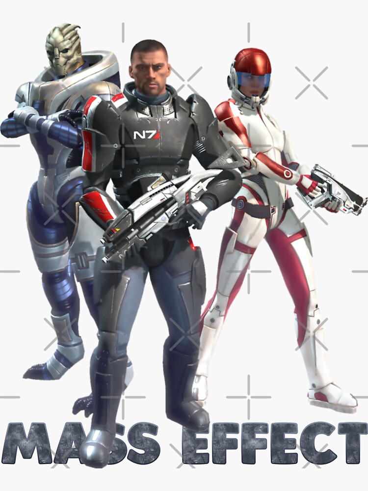 "Mass Effect" Sticker for Sale by Phantasmal-2-do | Redbubble