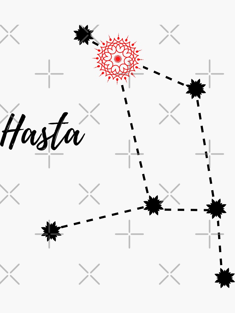 "Hasta Nakshatra Hindu Vedic Sidereal Astrology Constellation" Sticker ...