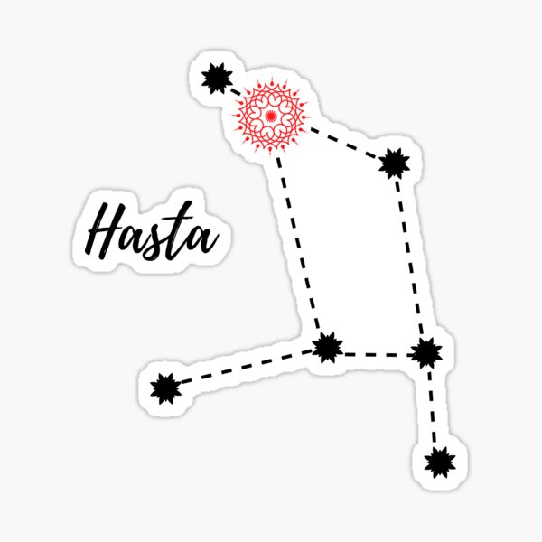 "Hasta Nakshatra Hindu Vedic Sidereal Astrology Constellation" Sticker ...