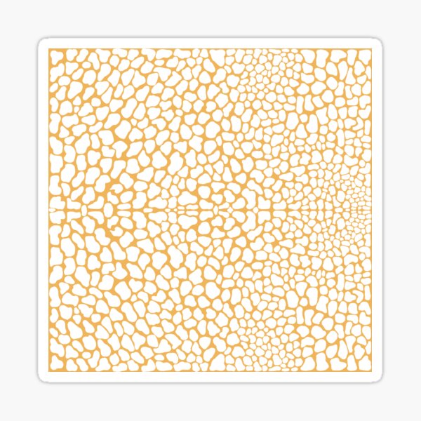 "Mustard Yellow Cobblestone Skin Pattern" Sticker for Sale by ...