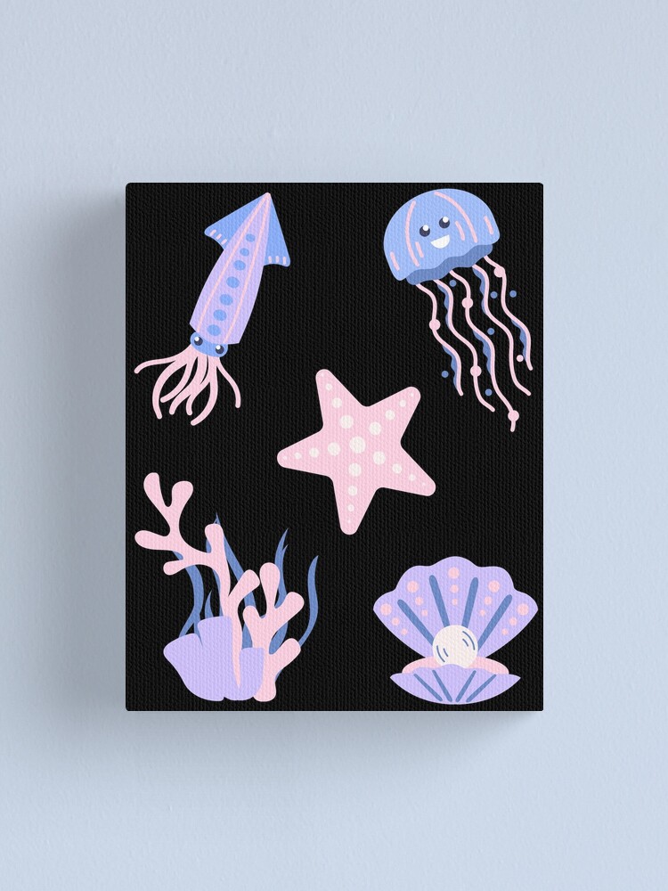 "Pastel Under the sea creatures | Underwater Sea Creatures | Squid ...