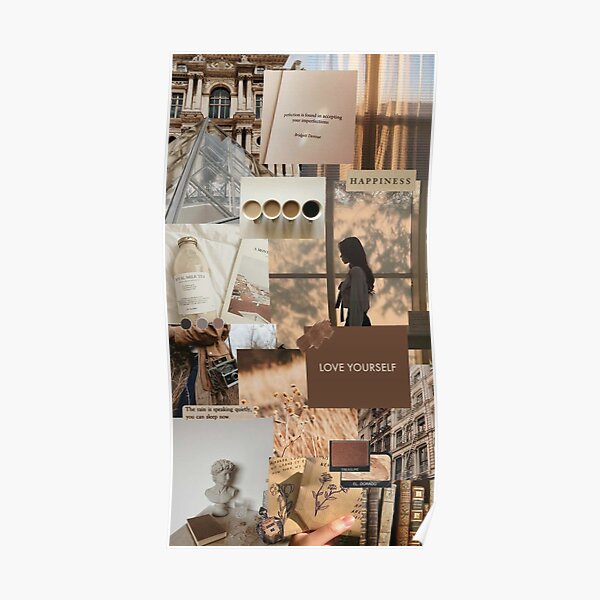 "brown aesthetic " Poster for Sale by Quanleslie | Redbubble
