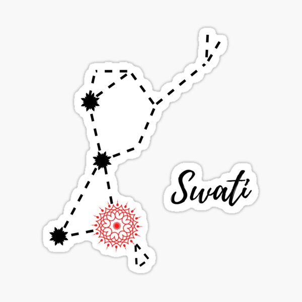 "Swati Nakshatra Hindu Vedic Sidereal Astrology Constellation" Sticker ...