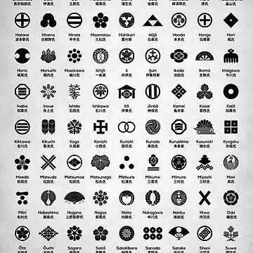 "Samurai Crests" Poster for Sale by Inna Soyturk | Redbubble