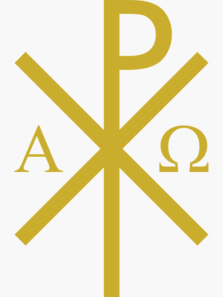 "Sign of Christ, Chi Rho, christogram" Sticker for Sale by Igi93 ...