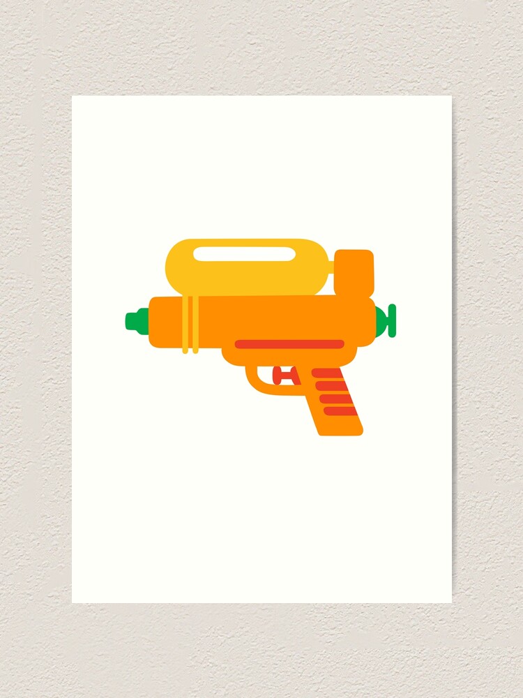 "Water Pistol Water Gun Squirt Gun Revolver Gun" Art Print for Sale by ...