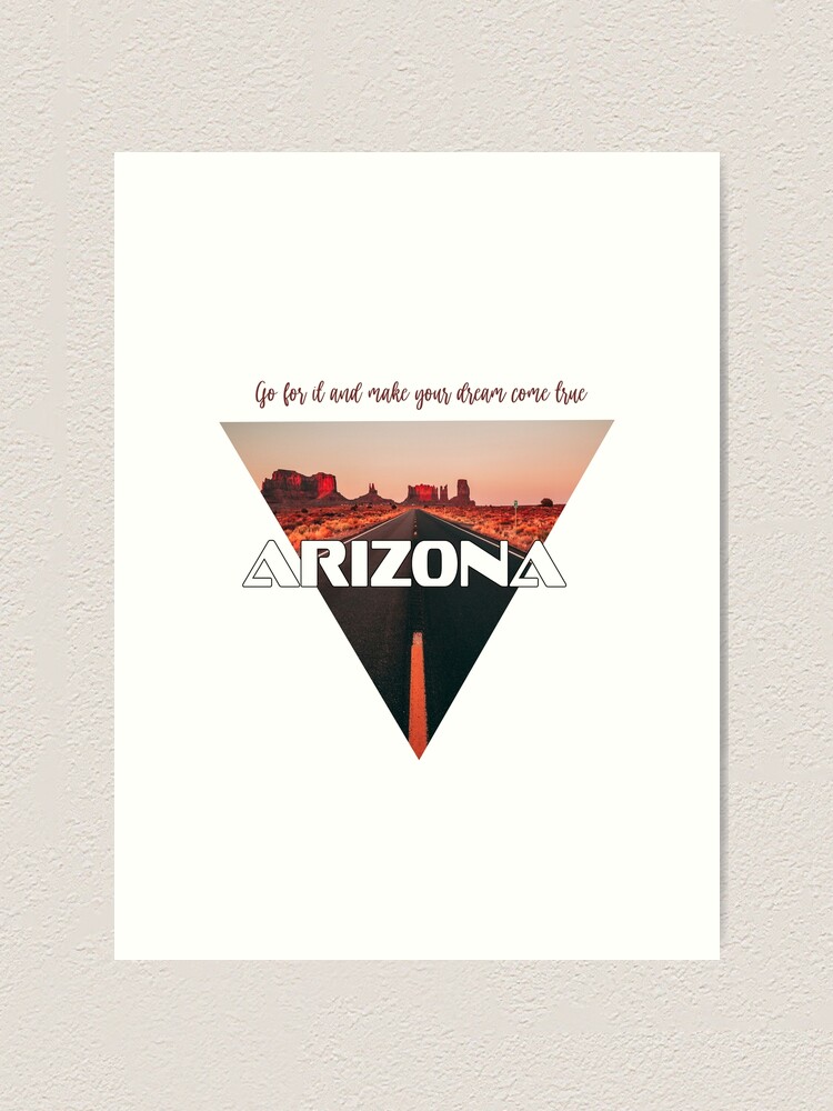 "simple arizona road trip" Art Print for Sale by grafitytees | Redbubble