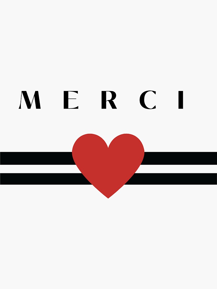 "Merci Heart embodied " Sticker by fiaayhere | Redbubble