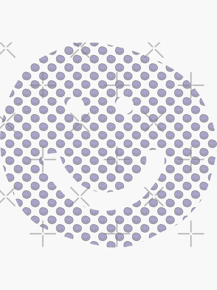 "Happy Smiley Faces of Lavender in a Smiley Face" Sticker for Sale by ...