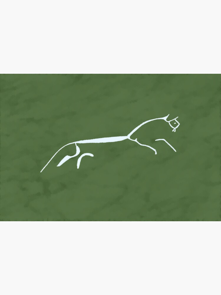 "White Horse of Uffington" Sticker for Sale by RandomlyInspire | Redbubble