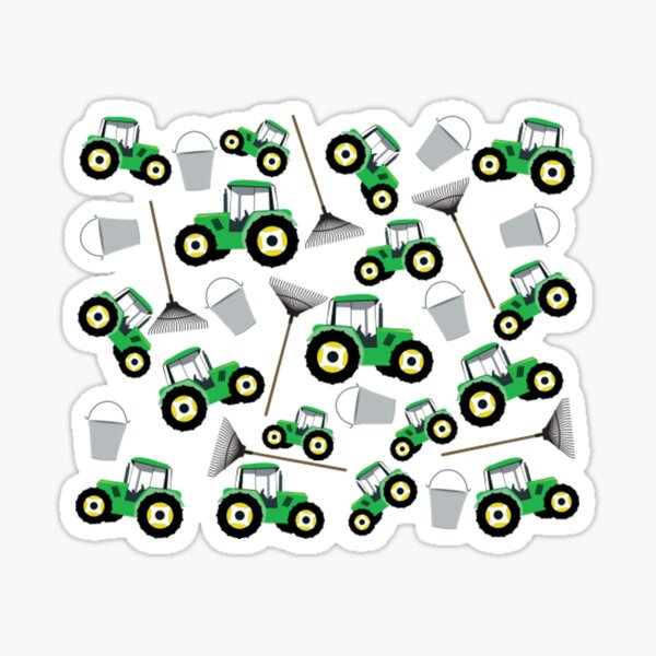 "Tractor Truck Pattern Farm Equipment" Sticker for Sale by Afteld1547 ...