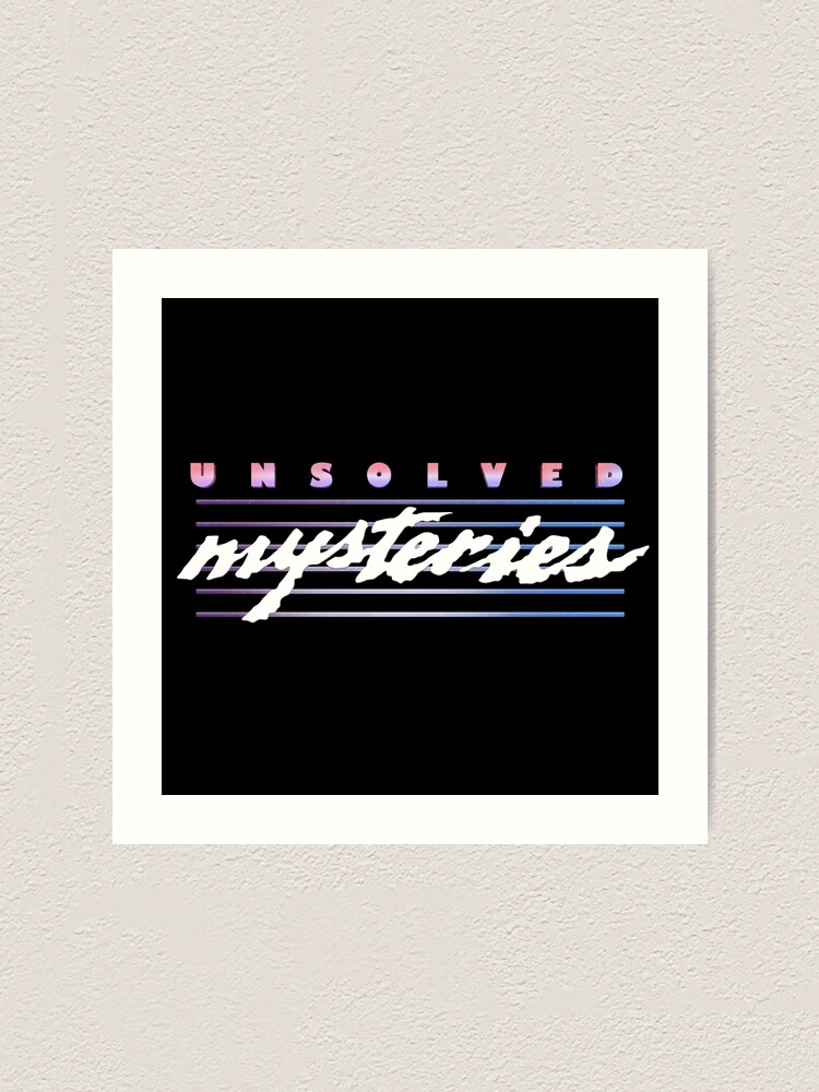 "Unsolved Mysteries Original Logo" Art Print for Sale by ThatBenGuy23 ...