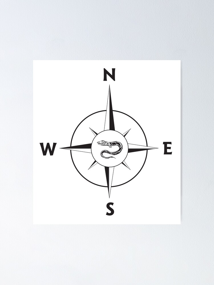 "Eel Compas Rose (large)" Poster by Eel-Surprise | Redbubble