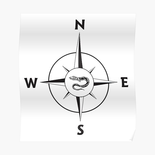 "Eel Compas Rose (large)" Poster by Eel-Surprise | Redbubble