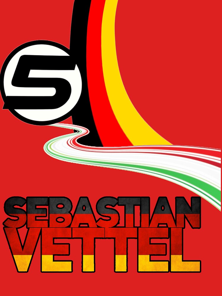 "Sebastian Vettel - 5 - Germany" T-shirt for Sale by F1Exclusive ...