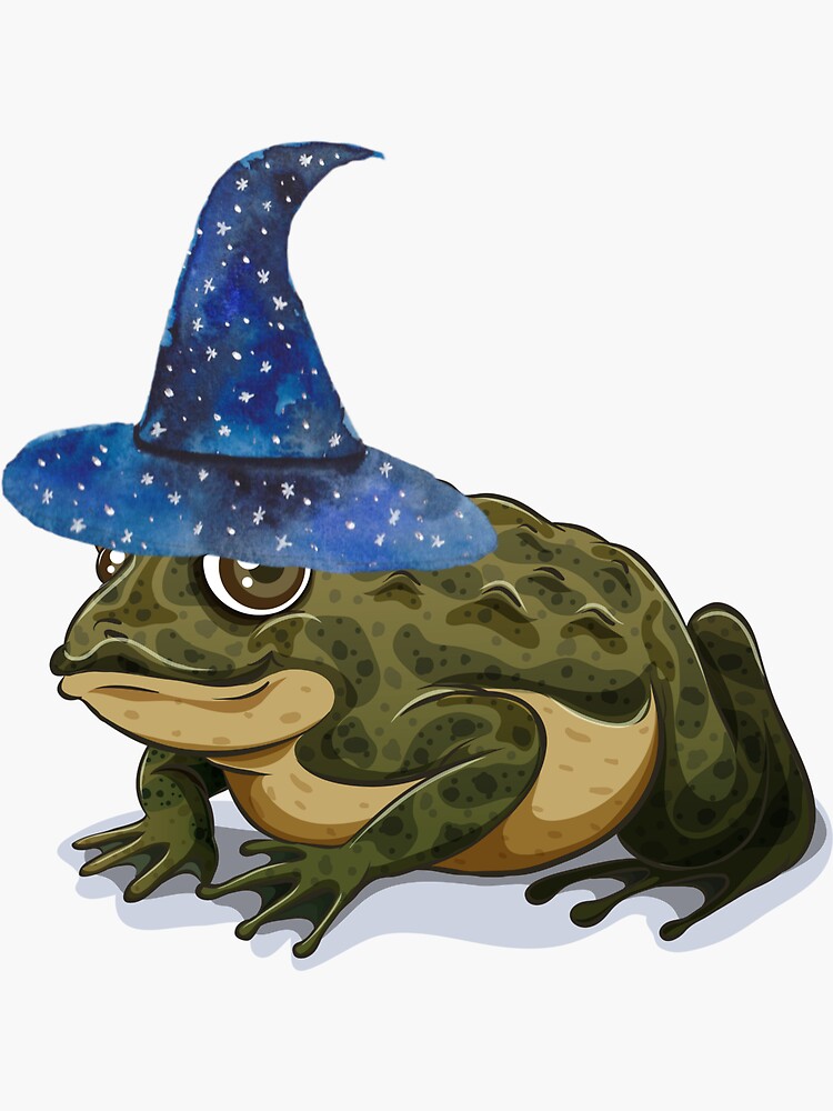 "Wizard toad" Sticker for Sale by thestilishera | Redbubble