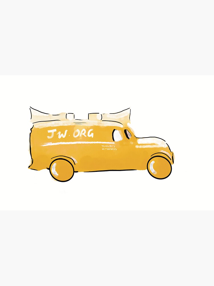 "Yellow JW sound car " Sticker for Sale by pepperpancakes | Redbubble