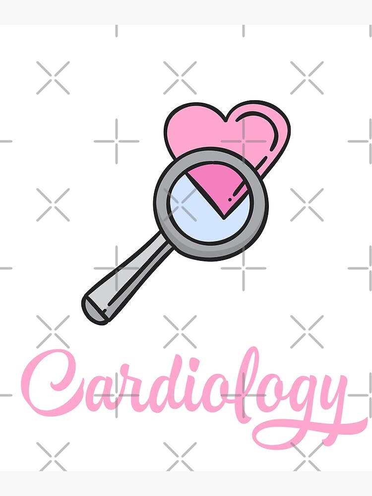 "Cardiology. Cute Doctor Design. " Poster for Sale by doctors-apparel ...