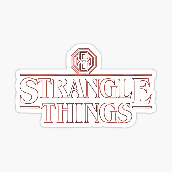 "Octagon MMA Strangle Things" Sticker for Sale by octagonmma | Redbubble