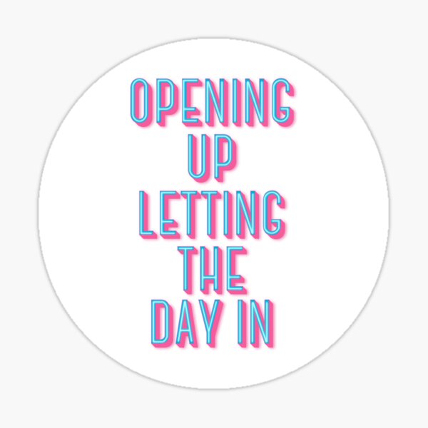 "Opening Up | Waitress" Sticker by aimee-draws | Redbubble