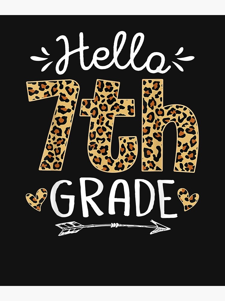 Lámina fotográfica «Regreso a la escuela Hola, séptimo grado, maestra ...