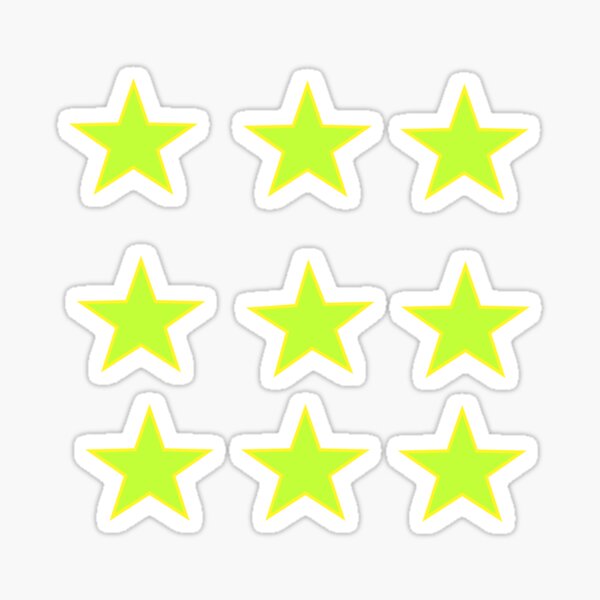 "yellow stars" Sticker for Sale by miaterinka | Redbubble