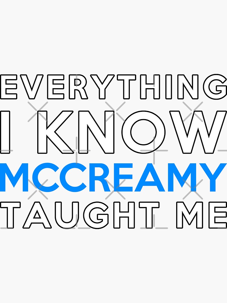 "Everything i know - McCreamy" Sticker for Sale by 2Girls1Shirt | Redbubble