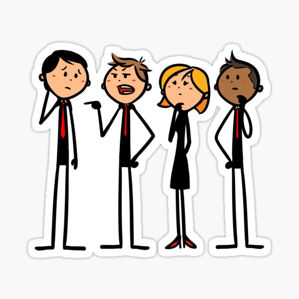 "ESL Stickman - Call out" Sticker for Sale by OneStopEnglish | Redbubble