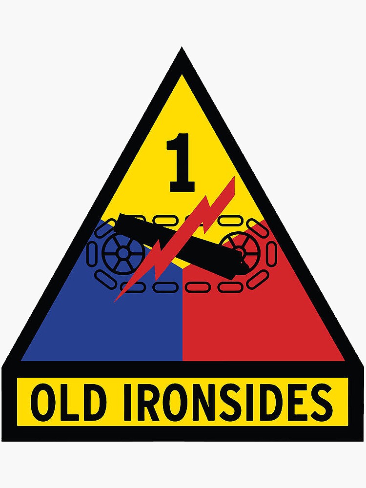 "1st Armored Division Patch" Sticker for Sale by RedbeardRanger | Redbubble