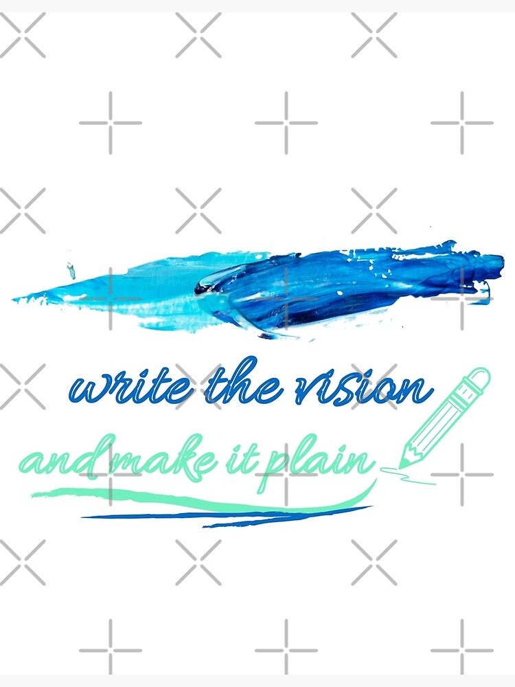 "Write the Vision " Poster for Sale by sasred7 | Redbubble