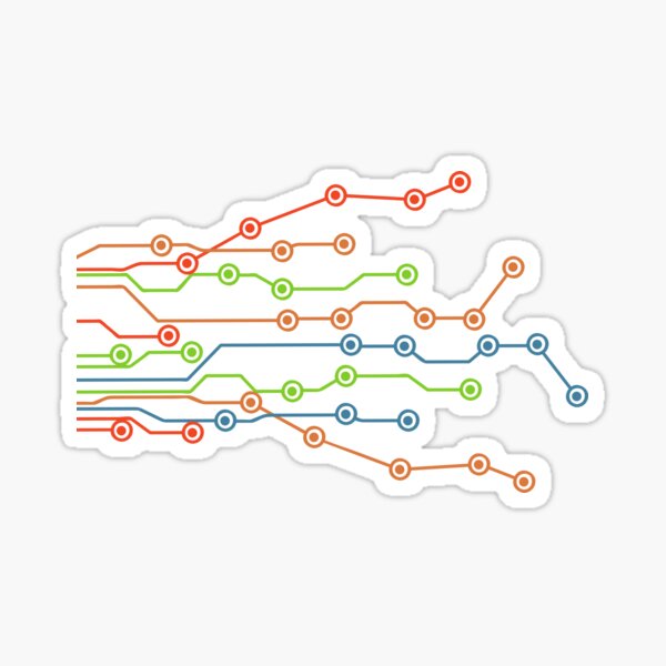 "Printed circuit board and IC pattern" Sticker for Sale by EngineersArt ...
