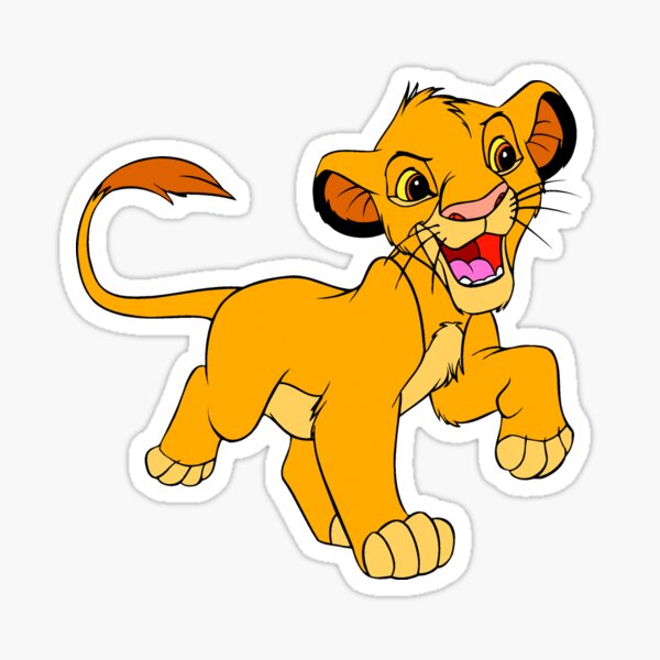 "Simba" Sticker for Sale by Seraphime | Redbubble