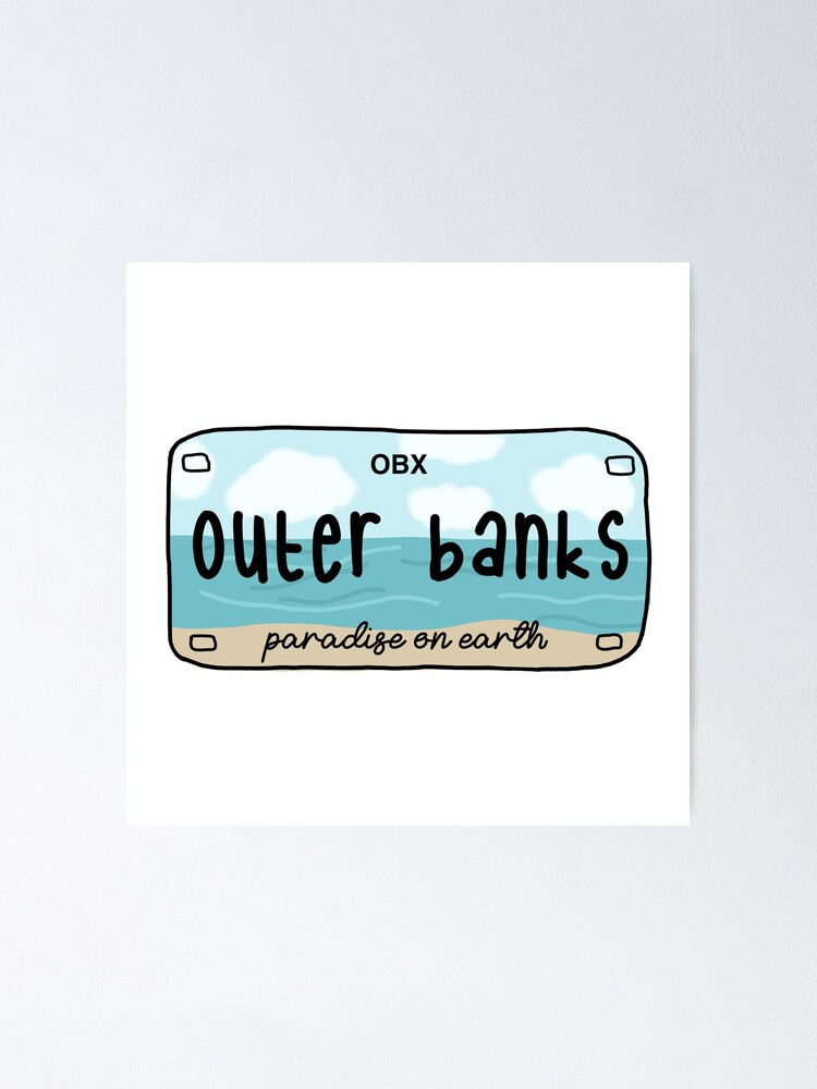"Outer Banks OBX license plate " Poster for Sale by beachyyydesign ...