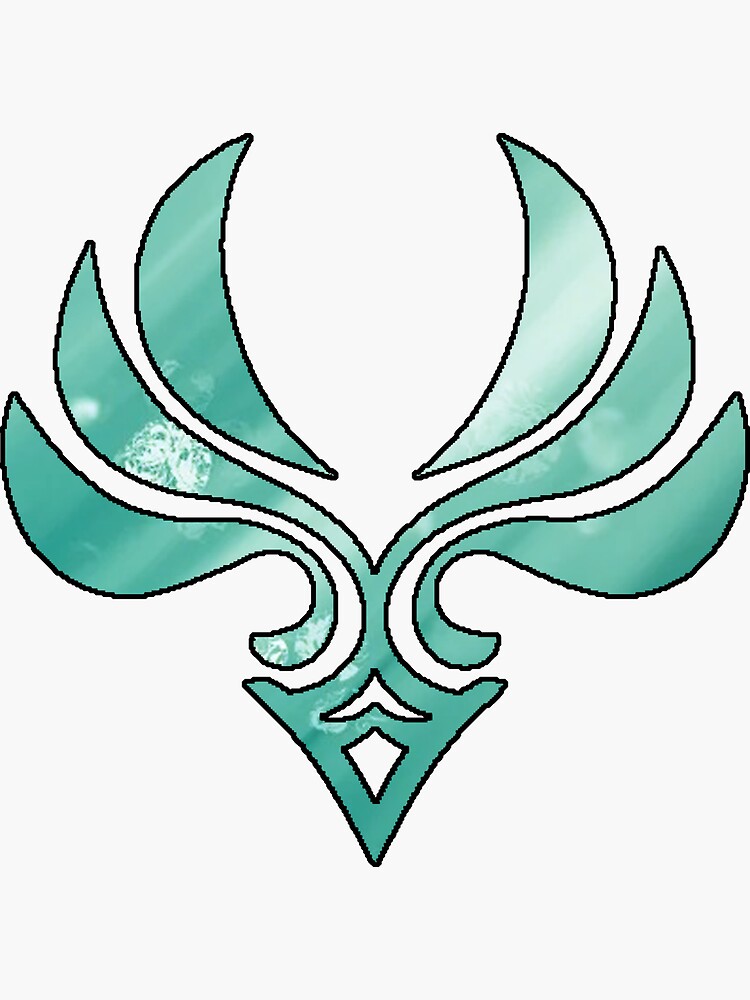Sticker « impact de genshin symbole anemo », par johnsilvester | Redbubble