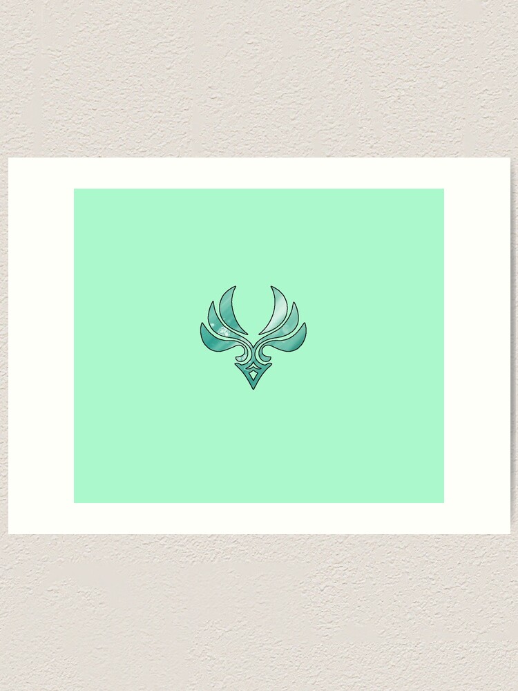 "anemo symbol genshin impact" Art Print for Sale by johnsilvester ...