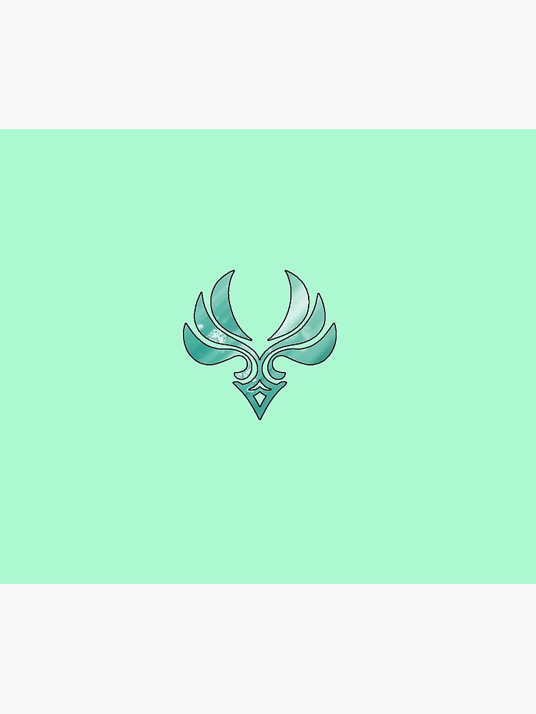Anemo Symbol Genshin Impact Art Print For Sale By Johnsilvester Redbubble