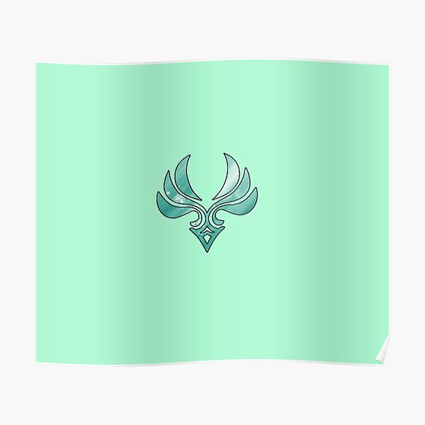 Póster «símbolo anemo impacto genshin» de johnsilvester | Redbubble