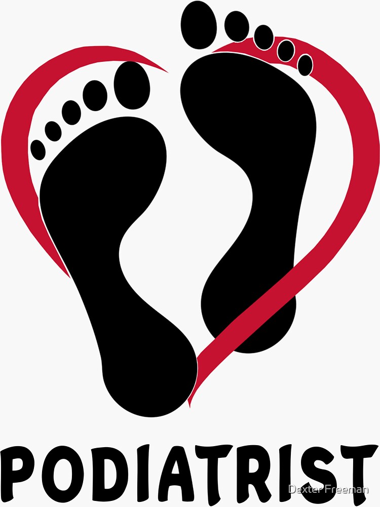 "I Love Podiatrist Feet in a Heart " Sticker for Sale by FouadRed ...