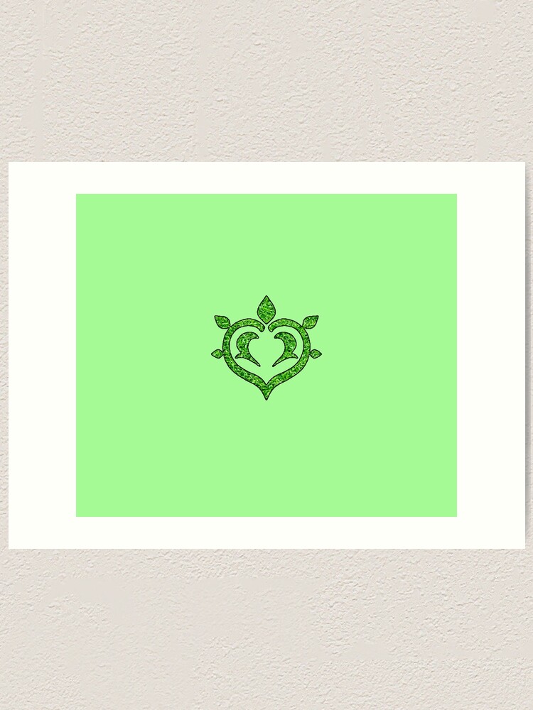 "dendro symbol genshin impact" Art Print for Sale by johnsilvester ...