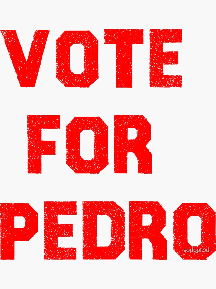 "Vote for Pedro Ringer Shirt in Toddler Sizes, Napoleon Dynamite,Vote ...