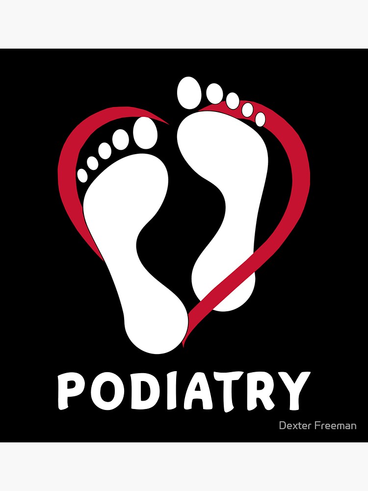 "Podiatry In The Heart " Sticker for Sale by FouadRed | Redbubble