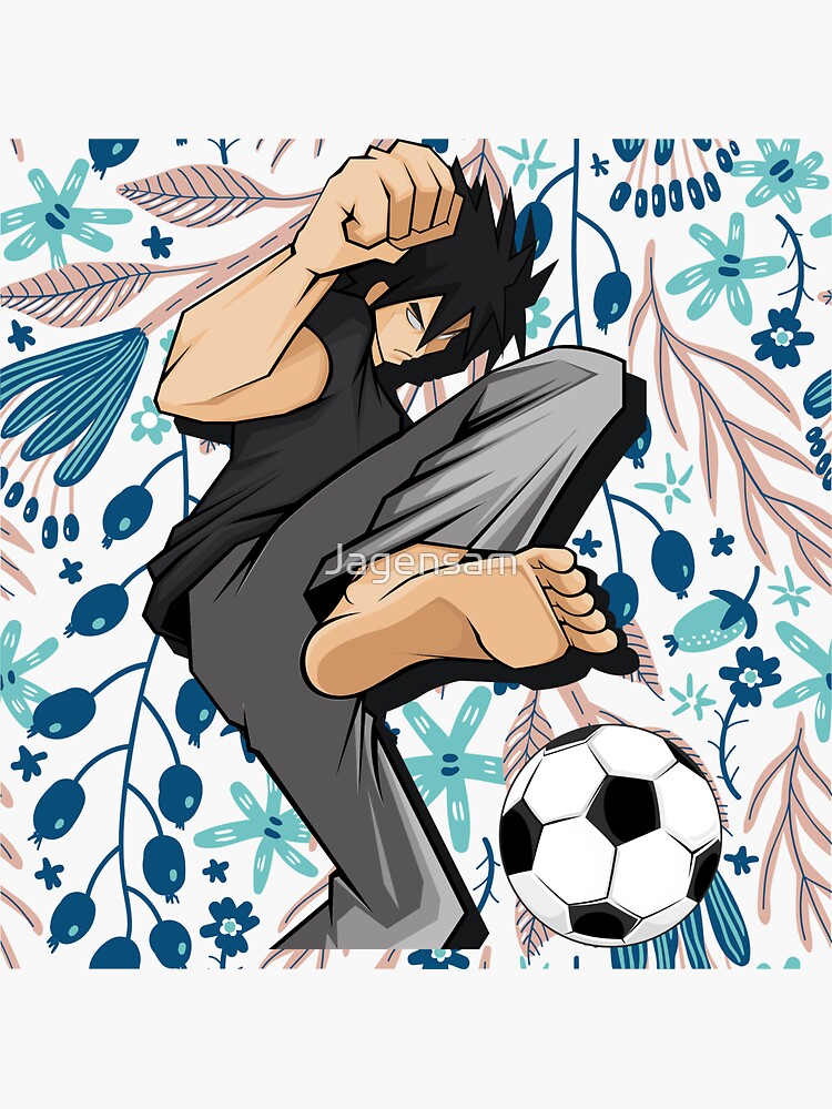 "Ninja kick football" Sticker for Sale by Jagensam | Redbubble