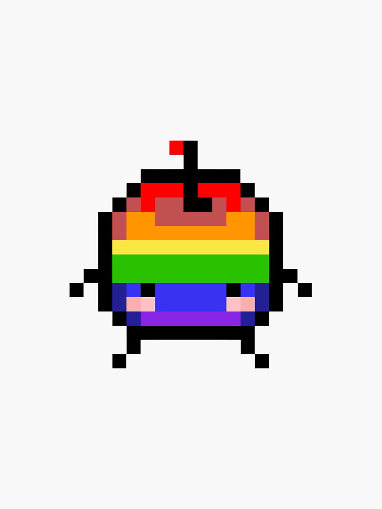 "Rainbow Pride Junimo" Sticker by morgans-photos | Redbubble