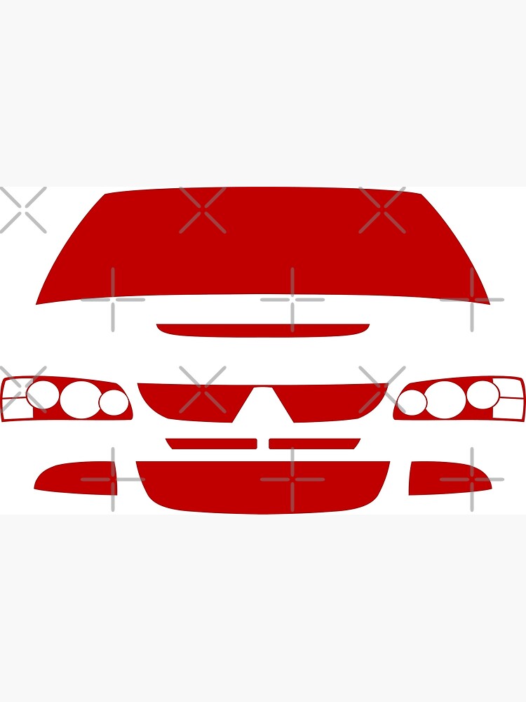 "Mitsubishi lancer evolution VIII red" Poster for Sale by M4thlevy ...