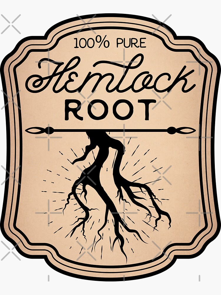 "Hemlock Root Potion Vintage Label" Sticker for Sale by KrisSidDesigns ...