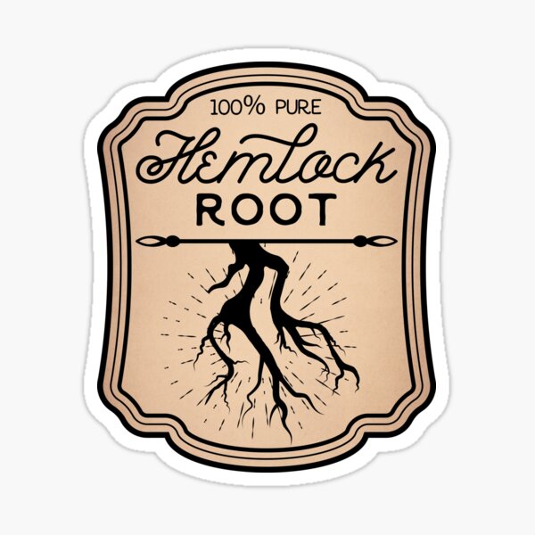 "Hemlock Root Potion Vintage Label" Sticker for Sale by KrisSidDesigns ...