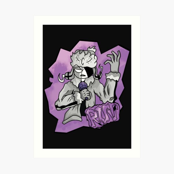 "fnf cool ruv graffiti art" Art Print for Sale by Ruvolchik | Redbubble