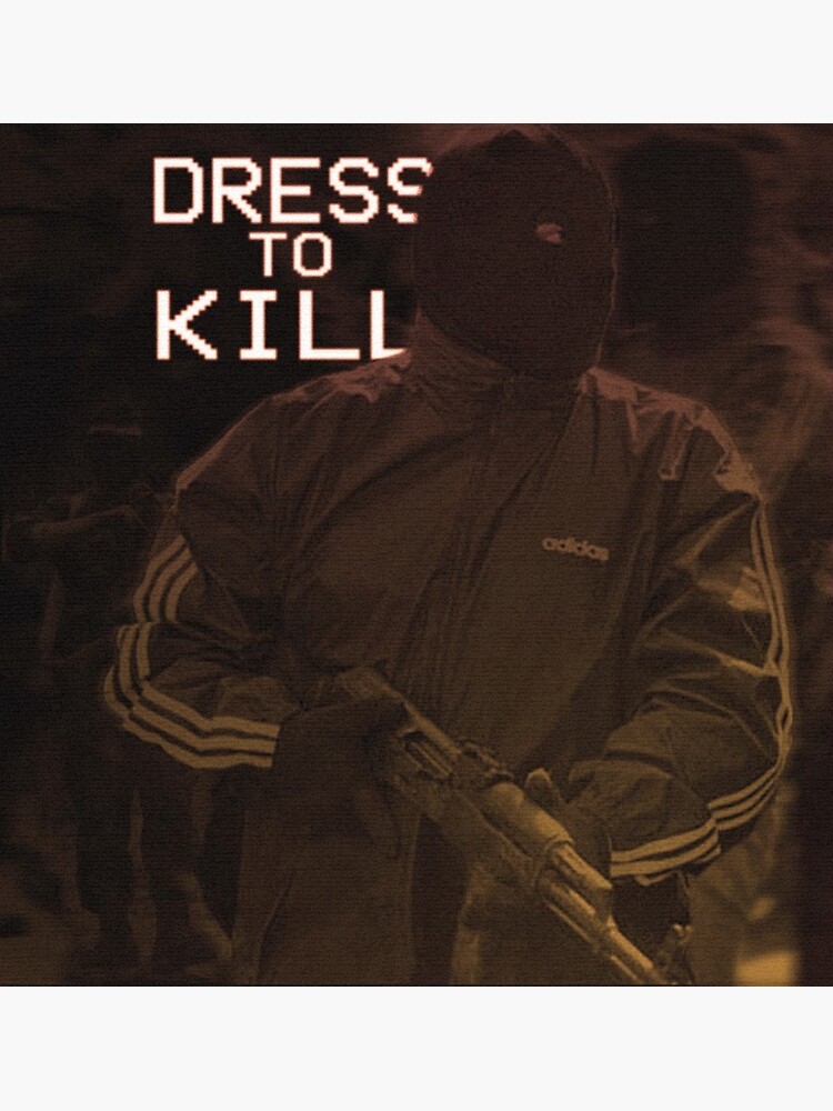 "Dress To Kill" Sticker by Based-Johnny | Redbubble